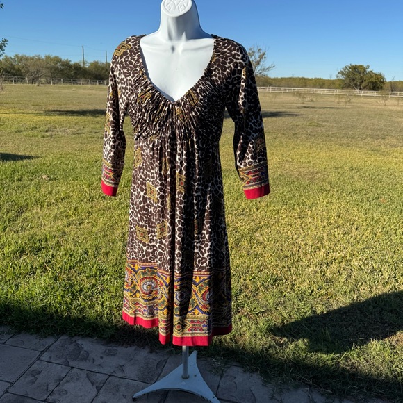 Muse | Dresses | Muse For Boston Proper Animal Print Dress Size 2 ...